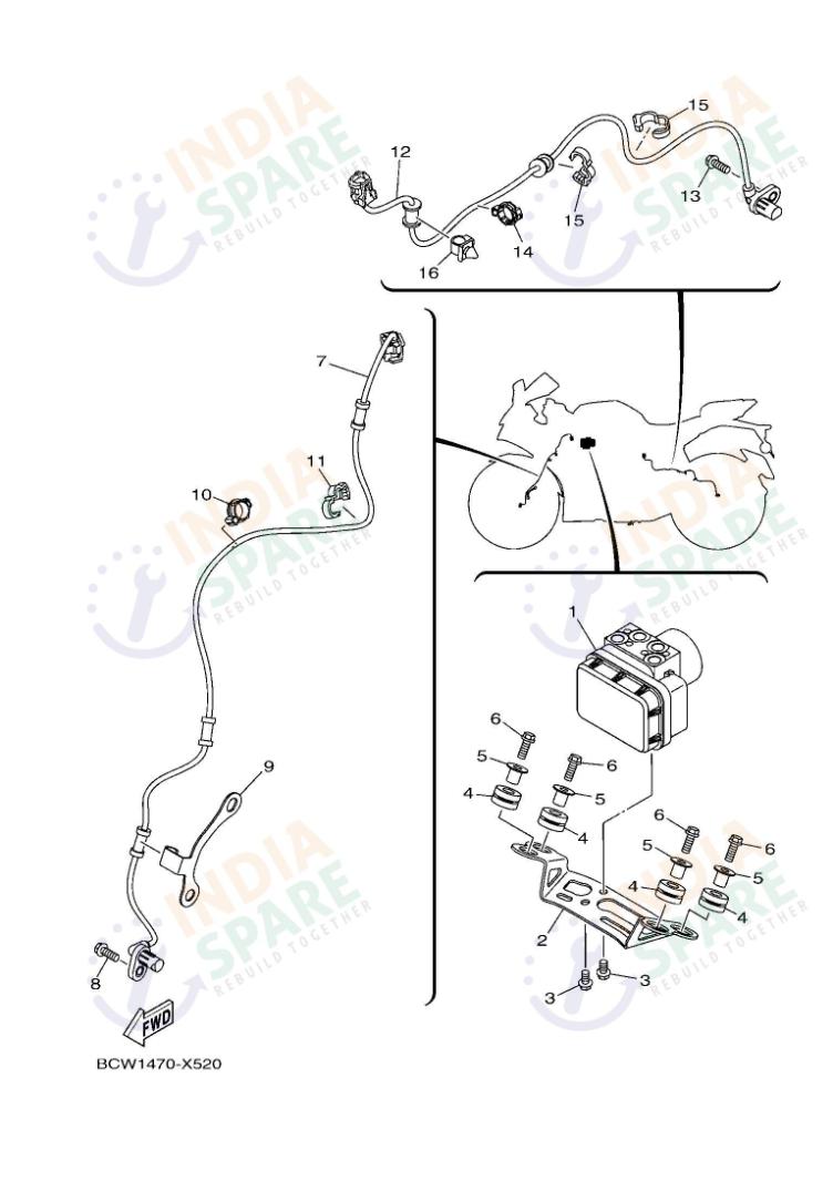 Yamaha R15 V4 BCW4 Electrical 3 | IndiaSpare