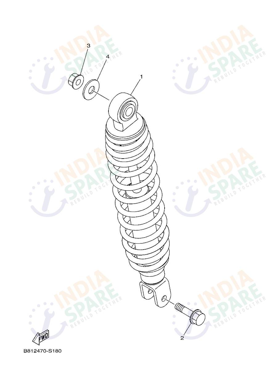Yamaha ALPHA BP13 Rr Suspension | IndiaSpare